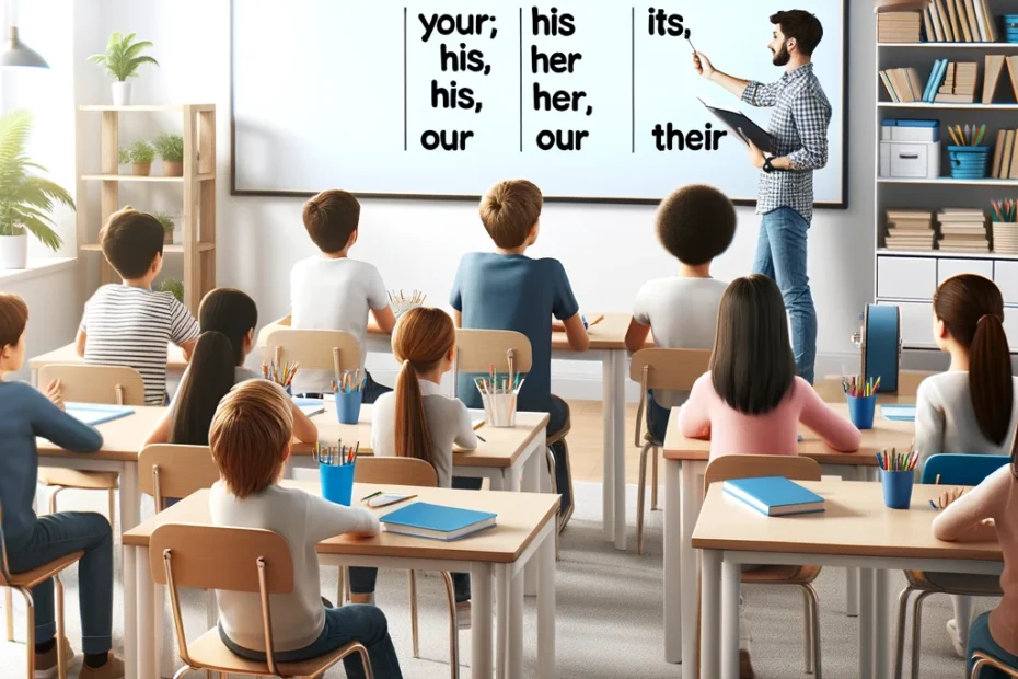 Possessive Adjectives Lesson Plan + Presentation | ESL Lessons