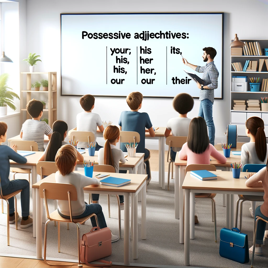 Possessive Adjectives Lesson Plan + Presentation | ESL Lessons
