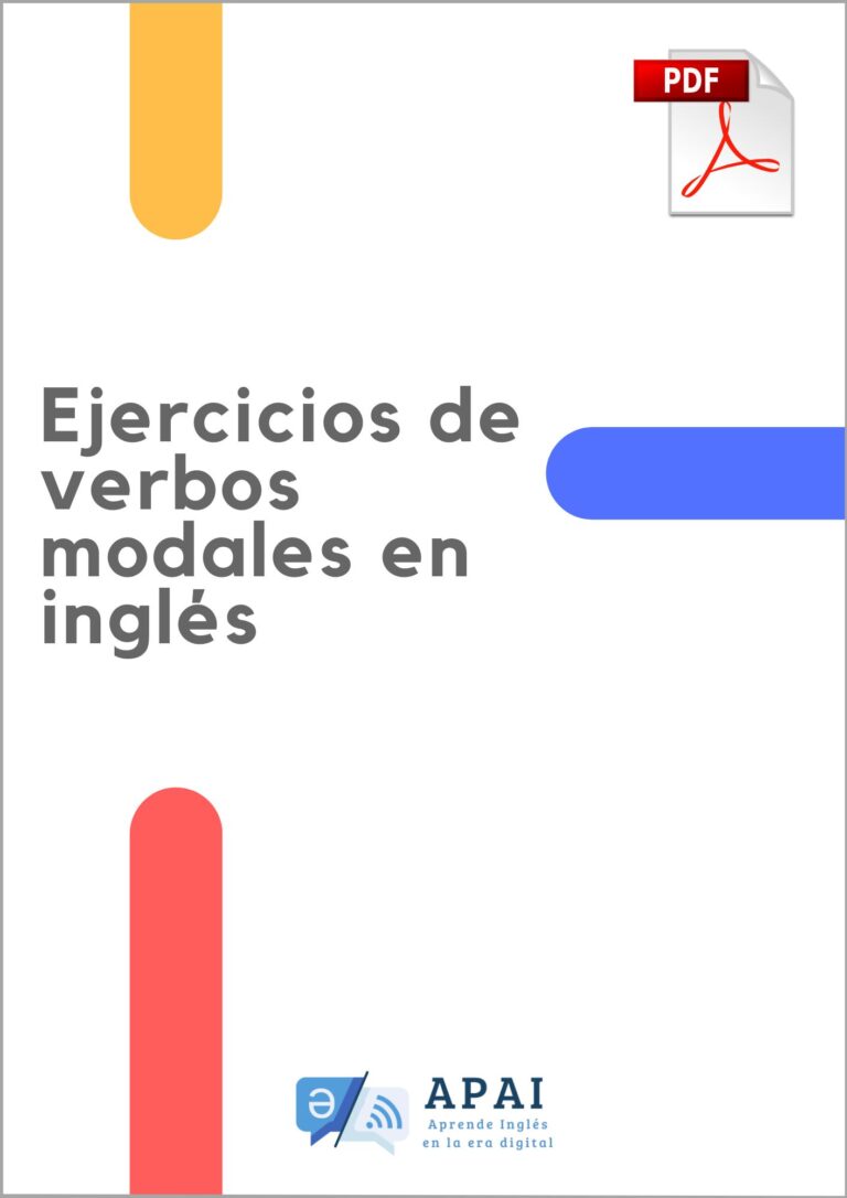 Ejercicios de Verbos Modales en Inglés con Respuestas (PDF) | APAI